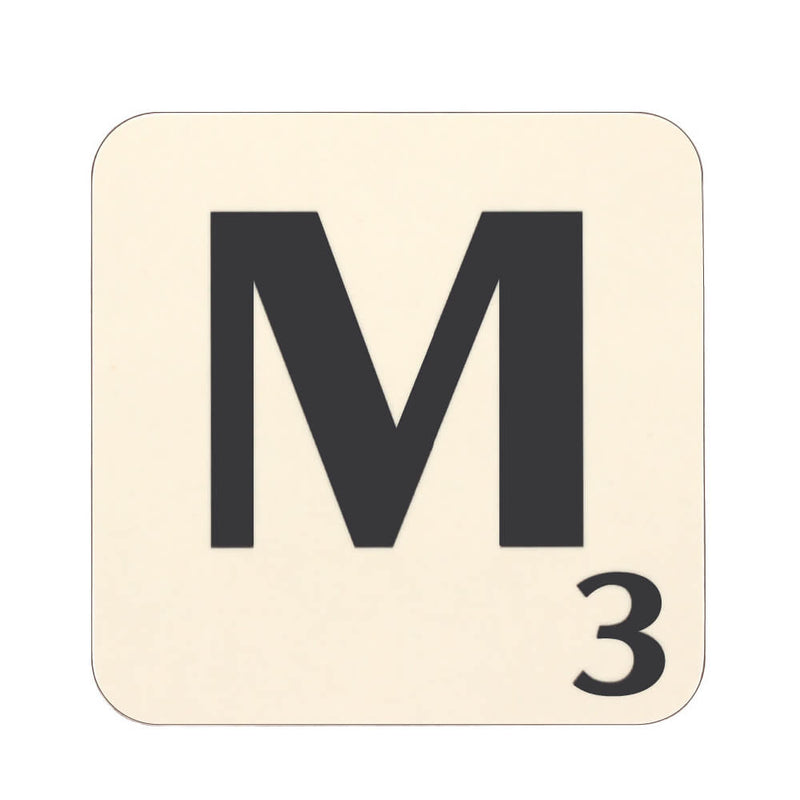 Official Scrabble Letter Tiles A to Z Melamine Cork Coasters UK Made ...